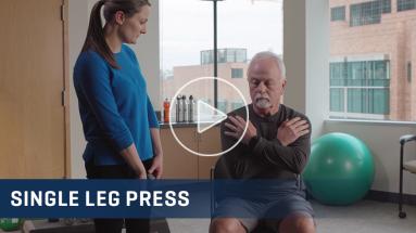 Single Leg Press Exercise Video | This Is Living With Cancer